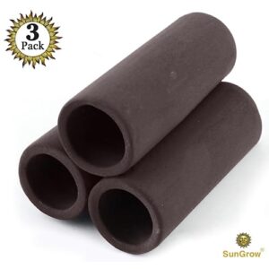 SunGrow Betta & Shrimp Ceramic Shelters, 2.8 x 1.8 x 0.6 Inches, Small Reptile & Lizard Hiding Cave Connected Tubes, Aquarium Decor