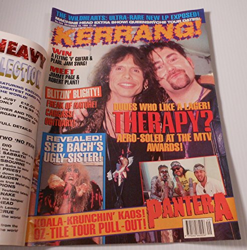 Kerrang! magazine(UK Publication) issue 524 December 10,1994 (Aerosmith/Therapy on cover)[single issue magazine]WEAR on COVER, CORNERS