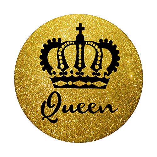 Womens Queen Crown Strong Women Glamorous Diva Gift PopSockets PopGrip: Swappable Grip for Phones & Tablets