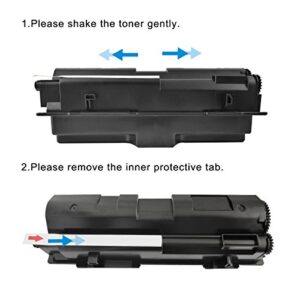 VICTORSTAR Compatible Toner Cartridges 2 Blacks TK1142 TK-1142 for Kyocera MITA FS-1035MFP, FS-1135MFP, Kyocera ECOSYS M2035DN M2535DN Laser Printers