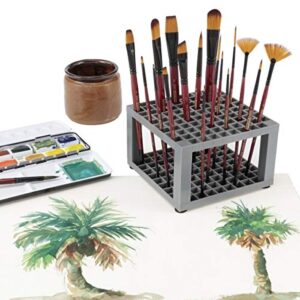 Creative Mark Brush Crate Multi Bin Paint Brush Organizer - Artist Paint & Makeup Brush Holder, Pens, Pencils, Small Tools Organizer - 96 Openings