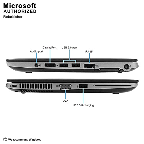 HP EliteBook 820 G1 12.5in Laptop, Intel Core i5-4300U 1.9GHz, 8GB Ram, 500GB Hard Drive, Windows 10 Pro 64bit (Renewed)