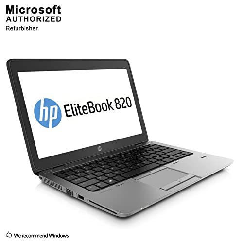 HP EliteBook 820 G1 12.5in Laptop, Intel Core i5-4300U 1.9GHz, 8GB Ram, 500GB Hard Drive, Windows 10 Pro 64bit (Renewed)