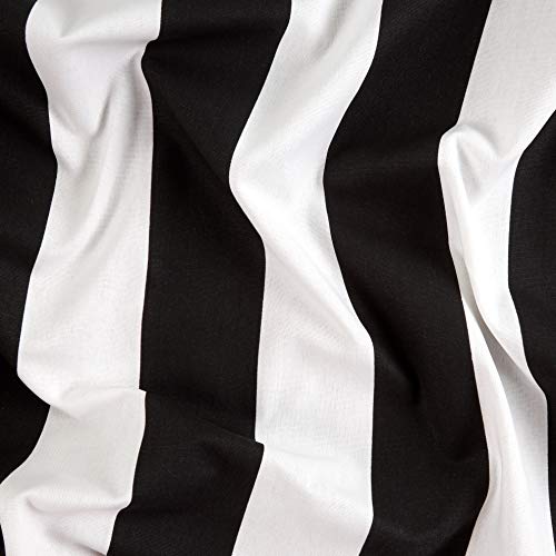 Premier Prints Vertical Stripe Black/White, Fabric by the Yard