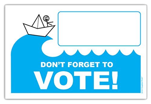 Voting Postcards- Funny Political Democrats Blue Wave 4x6 inches, 50 Count