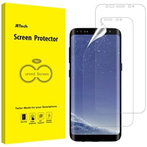 jetech screen protector for samsung galaxy s8 (not for s8+), tpu ultra hd film, case friendly, 2-pack