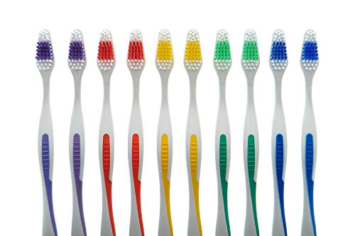 100 Pack Toothbrush Standard Classic Medium Soft Toothbrush Bulk Individually Wrapped