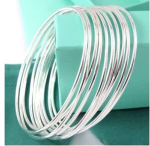 kuyiuif classic 10pcs lots wholesale 925 silver winsome bracelet cuff bangle