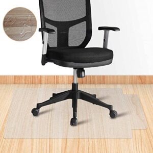 youkada office chair mat with lip for hardwood floors | desk chair mat for floor protection(36" x 48")