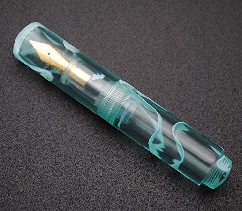 czxwyst Wancai Mini Transparent Pocket-Size Eyedropper Fountain Pen Fine Nib 0.5mm (Daydream)