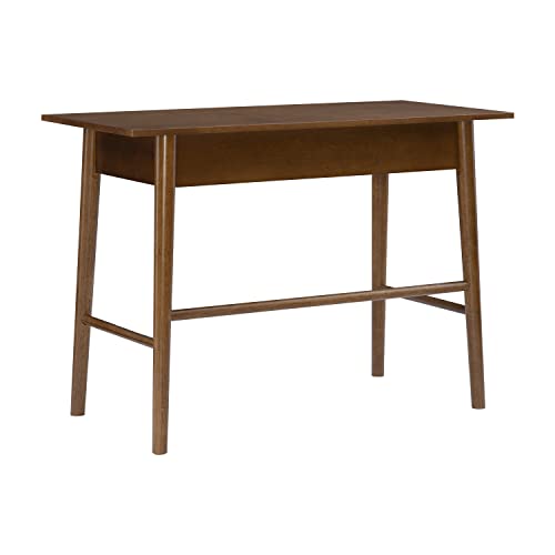 Linon Melissa Mid-Century Walnut Desk, 42" W x 19" D x 30" H