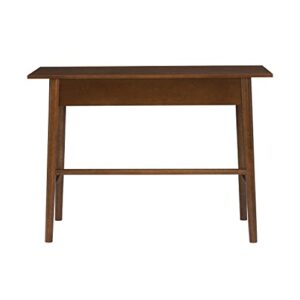 Linon Melissa Mid-Century Walnut Desk, 42" W x 19" D x 30" H