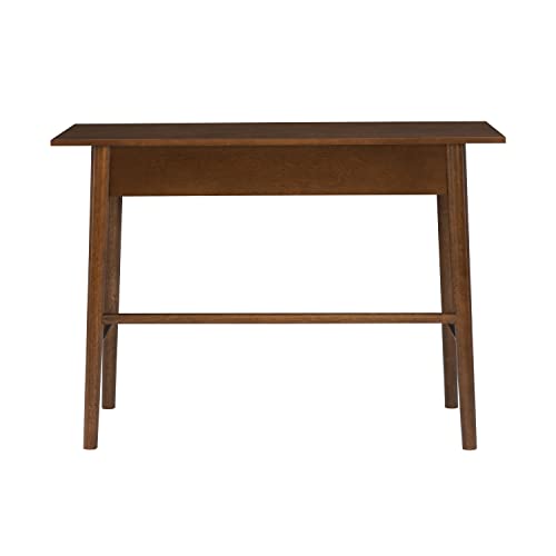 Linon Melissa Mid-Century Walnut Desk, 42" W x 19" D x 30" H