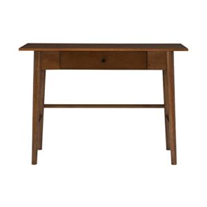 Linon Melissa Mid-Century Walnut Desk, 42" W x 19" D x 30" H