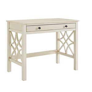 linon desk, antique white, 38 x 20 x 30