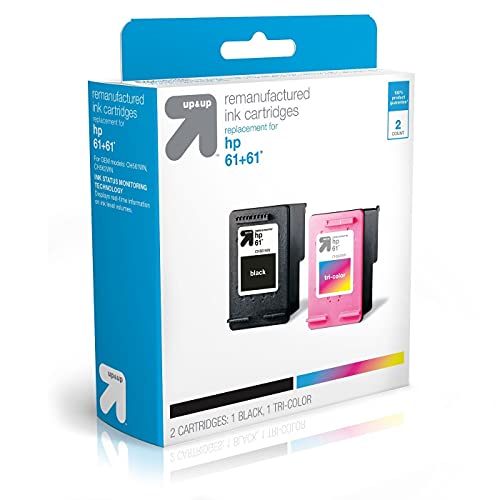 Up & Up 61 Replacement Single & 2 Pack Ink Cartridges Black/Tri-Color