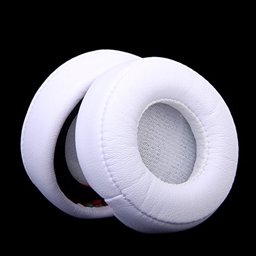 LIPOVOLT® 1 Pair Replacement Ear Pad Cushion for Beats by Dr Dre MIXR mixr Headphones (White)