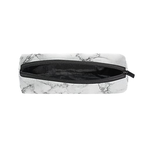 KUWT Pencil Bag Marble Abstract Pattern, Pencil Case Pen Zipper Bag Pouch Holder Makeup Brush Bag for School Work Office