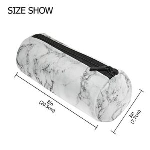 KUWT Pencil Bag Marble Abstract Pattern, Pencil Case Pen Zipper Bag Pouch Holder Makeup Brush Bag for School Work Office