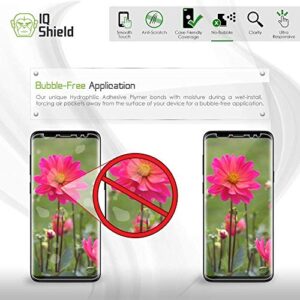 IQShield Screen Protector Compatible with Galaxy S9 (2-Pack)(Case Friendly)(Ultimate Version 2) Anti-Bubble Clear Film