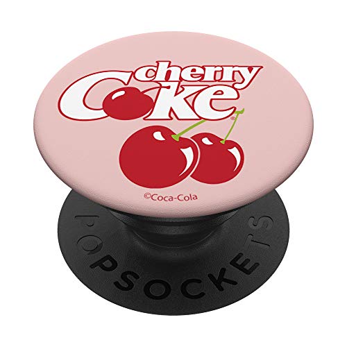 Coca-Cola Cherry Coke Logo & Cherries PopSockets PopGrip: Swappable Grip for Phones & Tablets