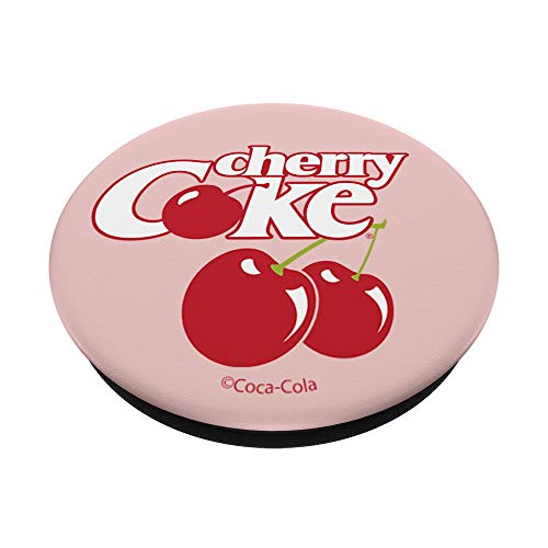 Coca-Cola Cherry Coke Logo & Cherries PopSockets PopGrip: Swappable Grip for Phones & Tablets