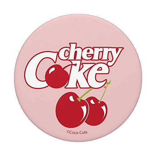 Coca-Cola Cherry Coke Logo & Cherries PopSockets PopGrip: Swappable Grip for Phones & Tablets