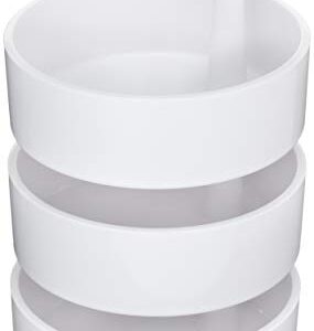 Amazon Basics Pivoting 3-Tiered Tray Jewelry Storage Organizer - White