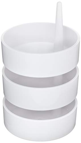 Amazon Basics Pivoting 3-Tiered Tray Jewelry Storage Organizer - White