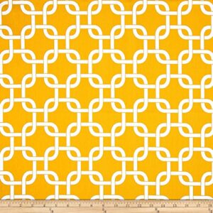 premier prints indoor/outdoor gotcha yellow, fabric by the yard