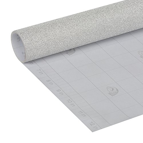 Duck Brand Deco Adhesive Laminate - Glimmer Silver, 12 in. x 10 ft.