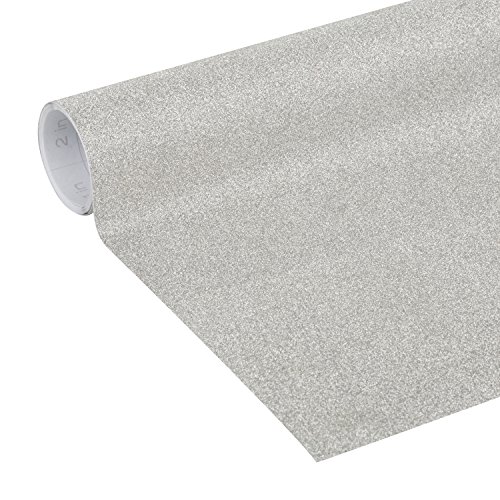 Duck Brand Deco Adhesive Laminate - Glimmer Silver, 12 in. x 10 ft.