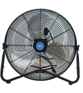 iliving ilg8f20 high velocity floor wall fan, 20-inch / 5800 cfm, black