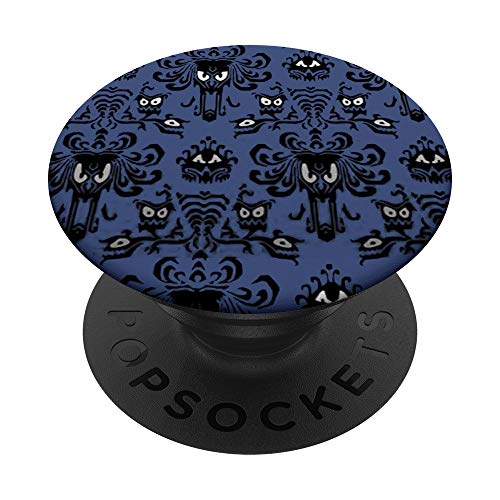 Spooky Wallpaper Halloween Pattern Purple PopSockets PopGrip: Swappable Grip for Phones & Tablets