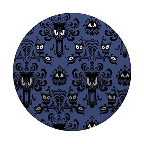 Spooky Wallpaper Halloween Pattern Purple PopSockets PopGrip: Swappable Grip for Phones & Tablets