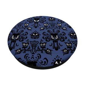 Spooky Wallpaper Halloween Pattern Purple PopSockets PopGrip: Swappable Grip for Phones & Tablets