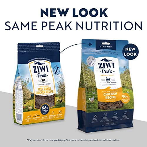 ZIWI Peak Air-Dried Cat Food – All Natural, High Protein, Grain Free & Limited Ingredient with Superfoods (Chicken, 14 oz)