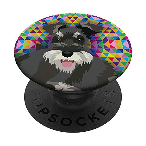 Schnauzer Dog Lover Gift PopSockets Swappable PopGrip