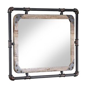 247SHOPATHOME Wall Mirror, Black