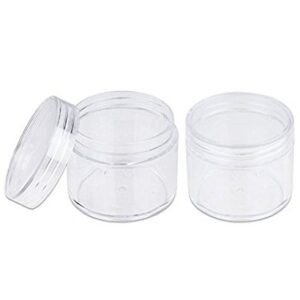 WOIWO 10PCS Clear Plastic Slime Storage Favor Jars Plastic Containers for Beauty Products, DIY Slime Making or Others (6g)