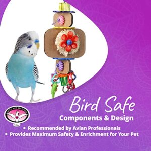 Super Bird Creations SB1090 Nibbles 'N Chips Bird Toy, Small/Medium Bird Size, 8.5" x 3" x 1.5"