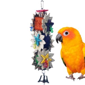 super bird creations sb1098 palm star bird toy, medium bird size, 13" x 3.5" x 3.5"