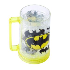 Silver Buffalo DC Comics Batman Logos Freeze Gel Mug Drinking Stein, 16 Oz