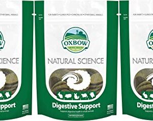 Oxbow Animal Health Natural Science Digestive Support for Small Animals, 60 Wafers, Made in The USA (3 Pack)