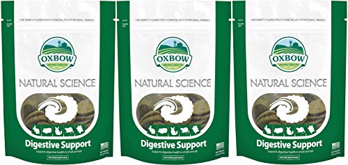 Oxbow Animal Health Natural Science Digestive Support for Small Animals, 60 Wafers, Made in The USA (3 Pack)