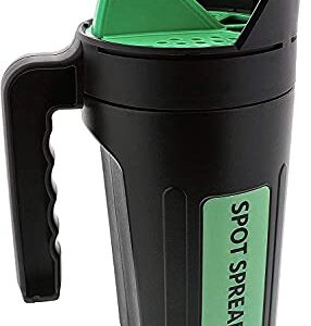 Spot Spreader Hand Spreader Shaker for Seed, Salt, De-Icer, Ice Melt, Earth Food and Fertilizer - Multiple Opening Sizes for Any Need - Up to 80 Oz - Most Efficient & Sturdy Product on The Market