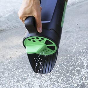 Spot Spreader Hand Spreader Shaker for Seed, Salt, De-Icer, Ice Melt, Earth Food and Fertilizer - Multiple Opening Sizes for Any Need - Up to 80 Oz - Most Efficient & Sturdy Product on The Market