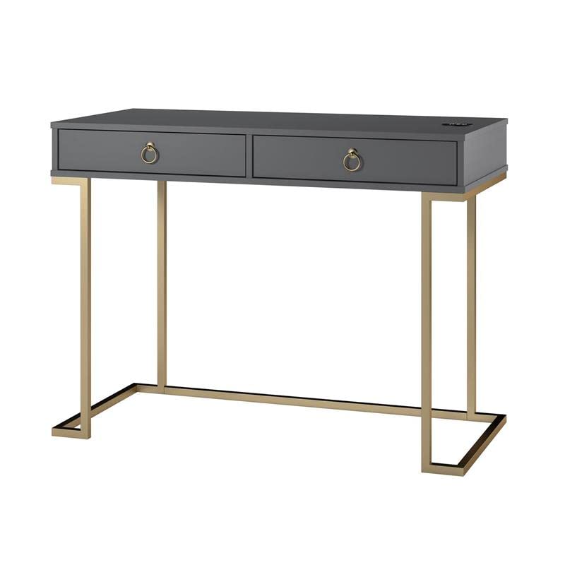 Ameriwood HOME Serenity Writing Desk, Graphite Gray