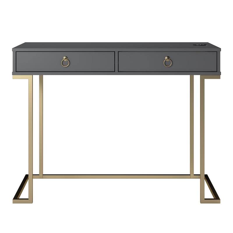 Ameriwood HOME Serenity Writing Desk, Graphite Gray