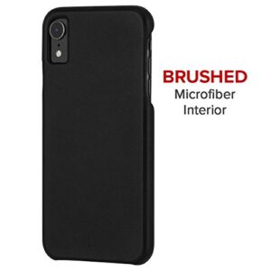 Case-Mate - iPhone XR Case - BARELY THERE LEATHER - iPhone 6.1 - Black Leather